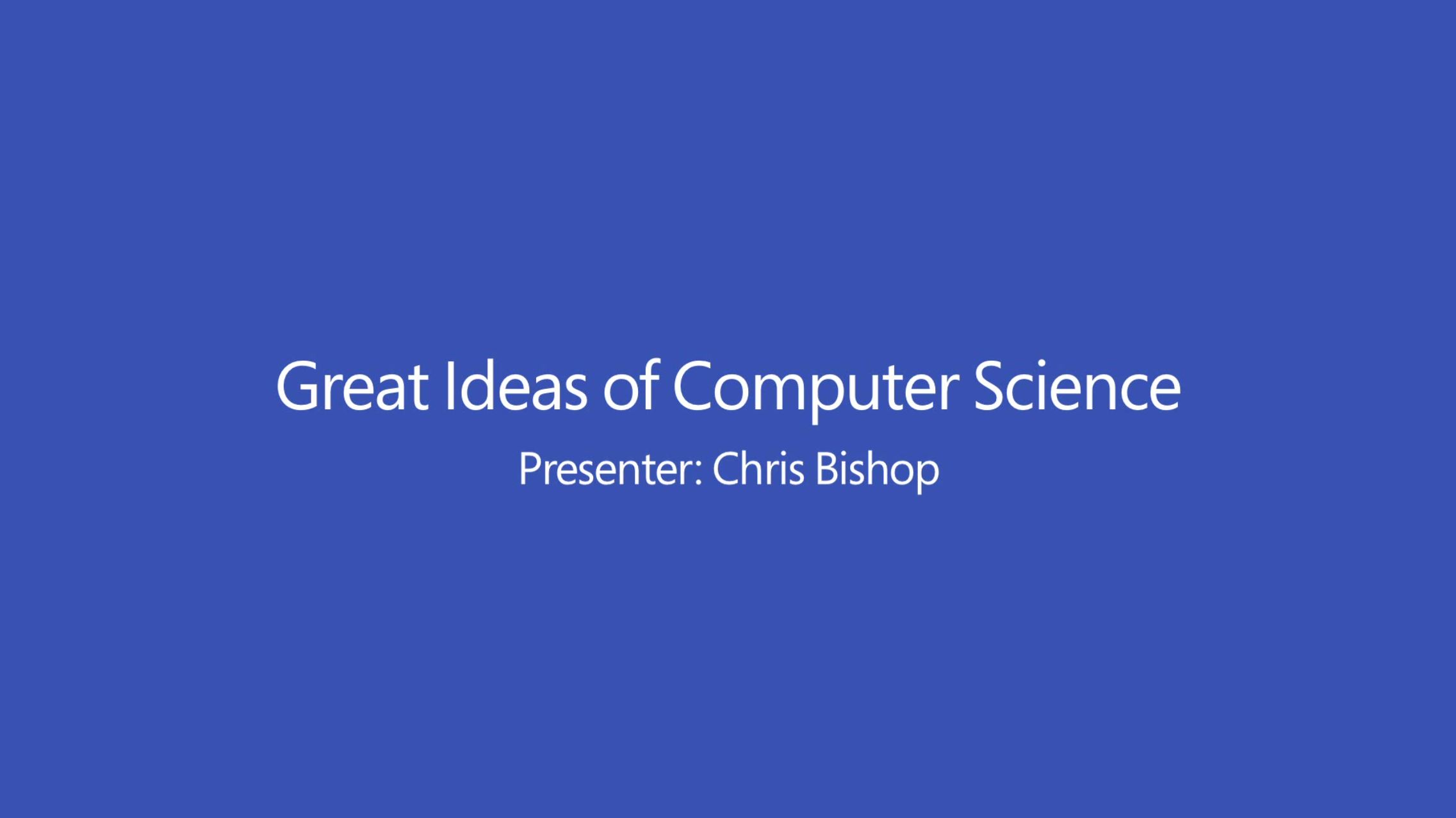 Think Computer Science 2014: Great Ideas of Computer Science ...