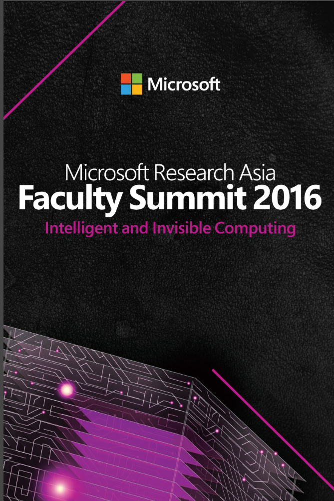 Asia Faculty Summit 2016 - Microsoft Research
