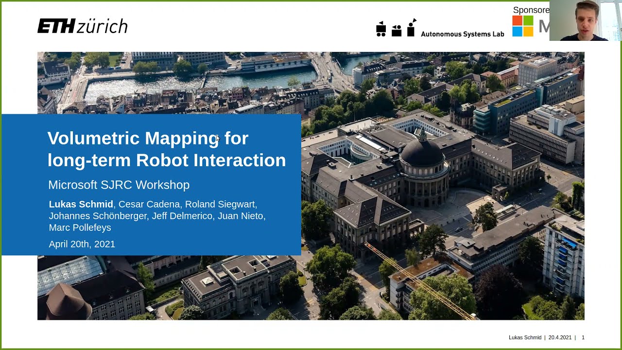 Volumetric Mapping for Long-term Robot Interaction | JRC Workshop 2021 ...