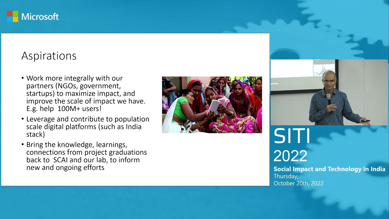 SITI 2022 - Introductory talk by Sriram Rajamani - Microsoft Research