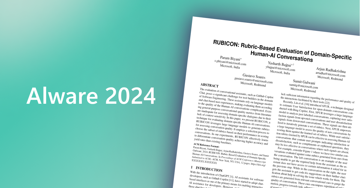 RUBICON: Evaluating conversations between humans and AI systems ...