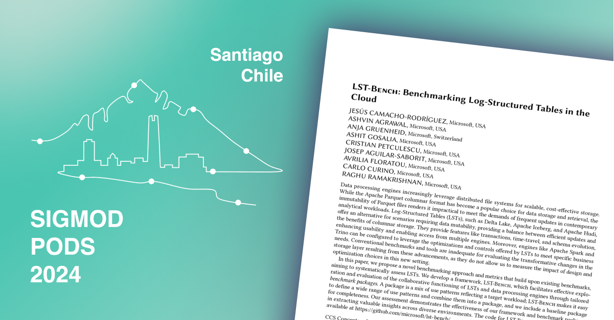 LST-Bench: A new benchmark tool for open table formats in the data lake - Microsoft Research