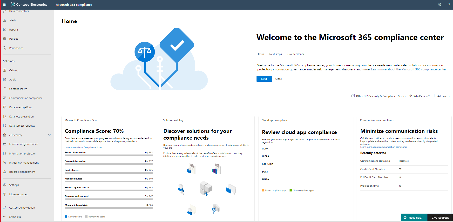 Microsoft Advanced Compliance Solutions in Zero Trust Architecture ...