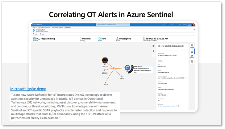 Go inside the new Azure Defender for IoT including CyberX | Microsoft ...