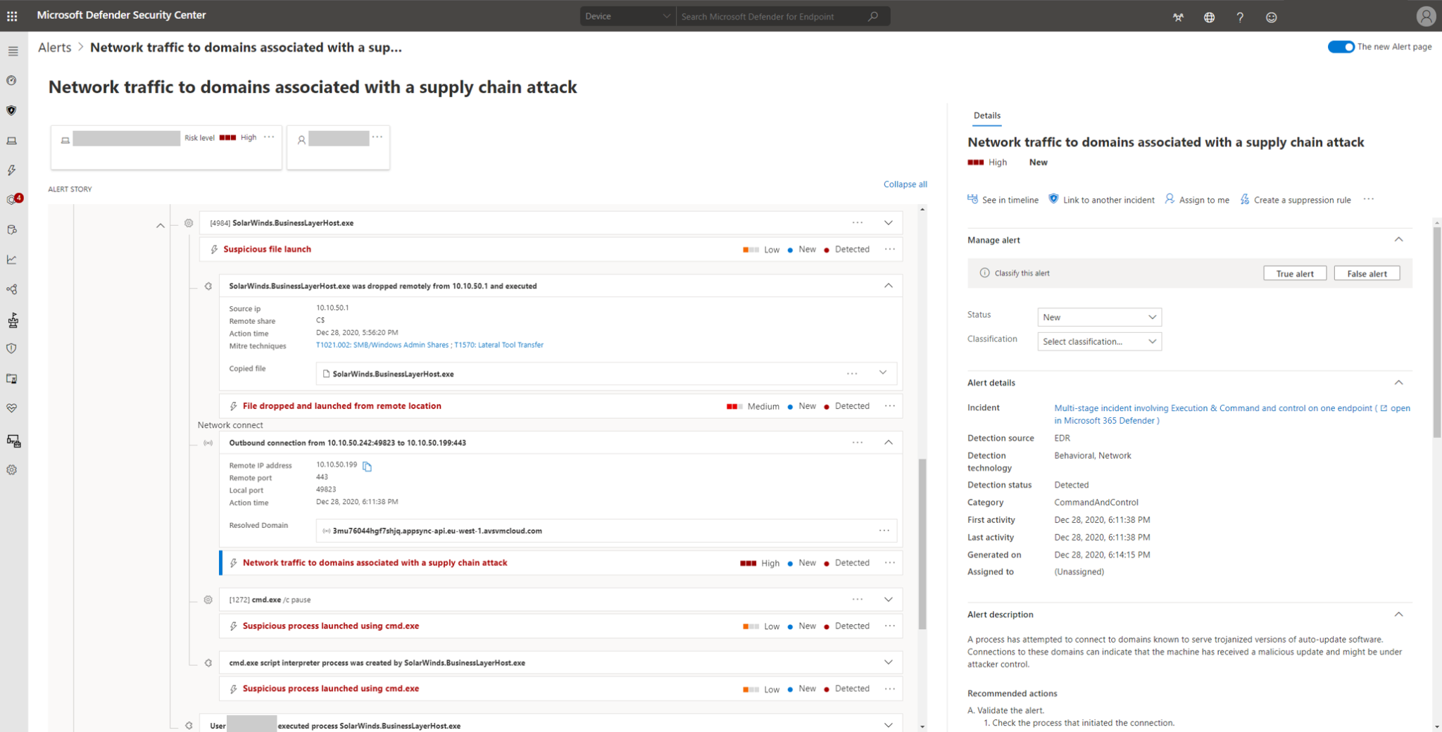 Using Microsoft 365 Defender To Protect Against Solorigate Microsoft Security Blog