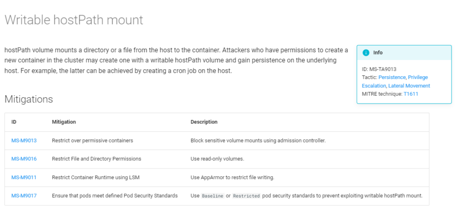 Mitigate Threats With The New Threat Matrix For Kubernetes Microsoft Security Blog