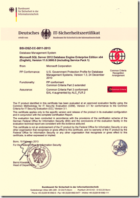 SQL Server 2012 Common Criteria Certification - Microsoft SQL Server Blog