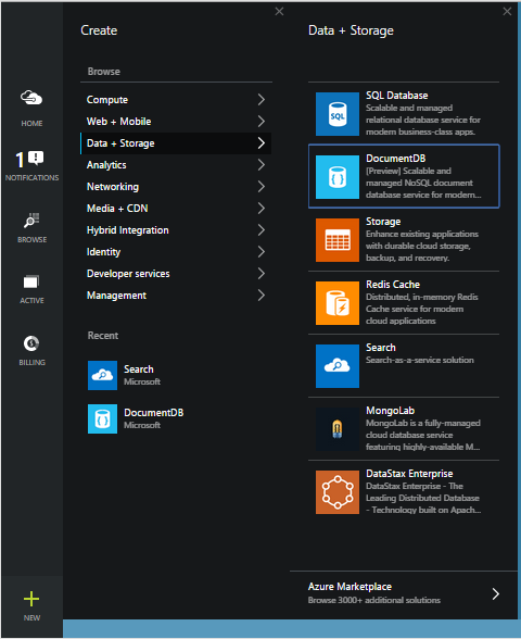 Microsoft Enhances Data Platform with Availability of Fully-Managed NoSQL and Search Services ...