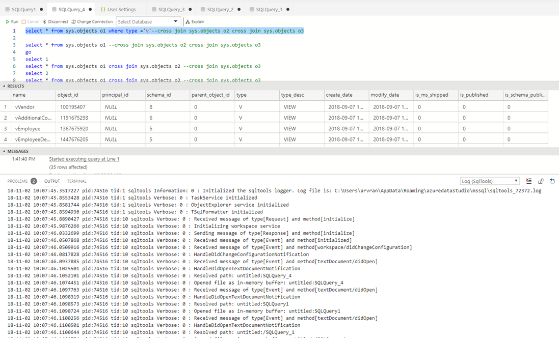 The November release of Azure Data Studio is now available - Microsoft SQL Server Blog