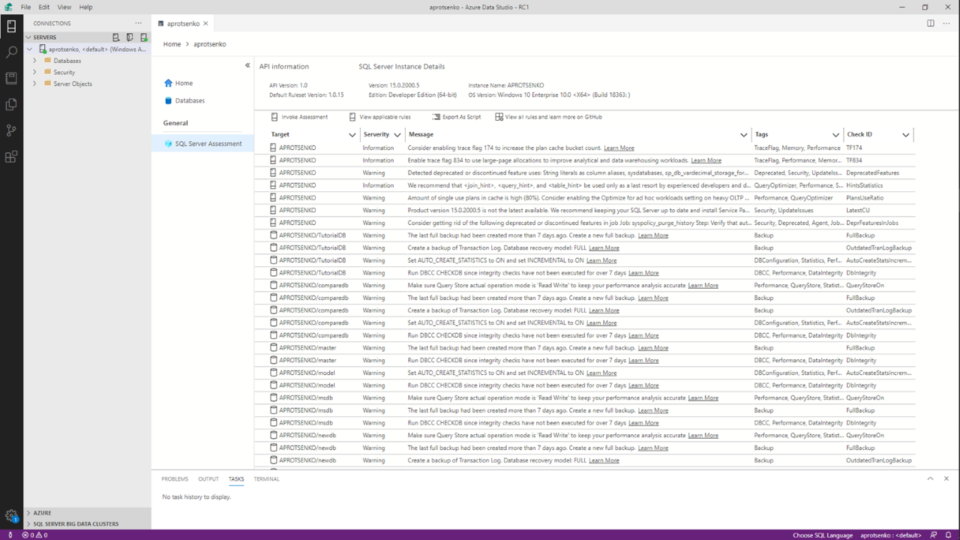 The June 2020 release of Azure Data Studio is now available - Microsoft ...
