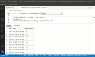 Analyze data in Azure Data Explorer using Kusto Query Language (KQL) extension in Azure Data ...