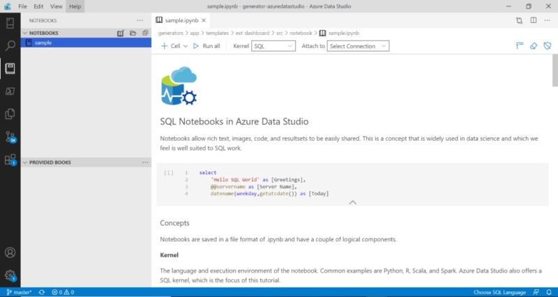 The release of the Azure Data Studio extension generator is now ...