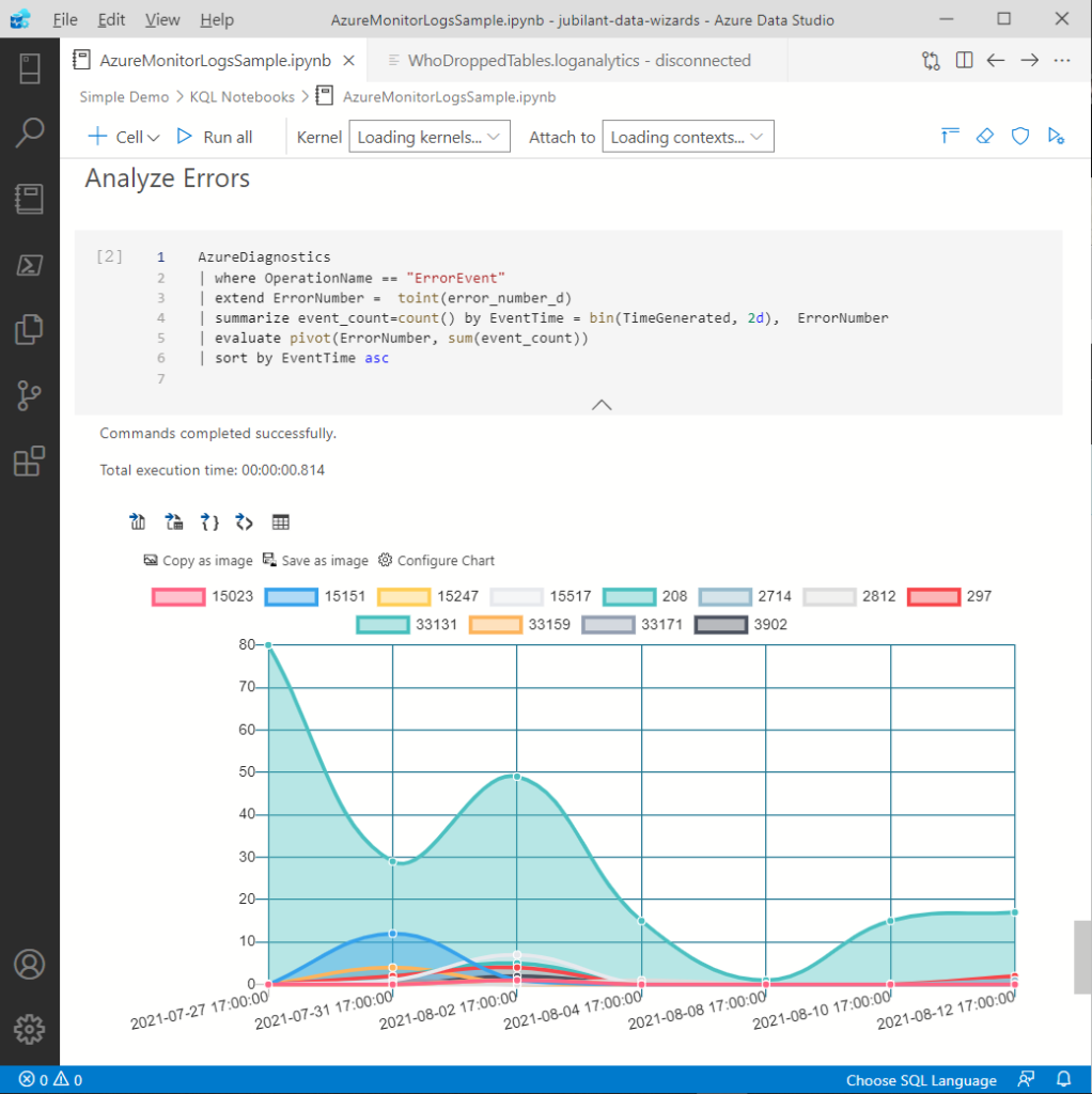 Enhance your Log Analytics data exploration in Azure Data Studio ...