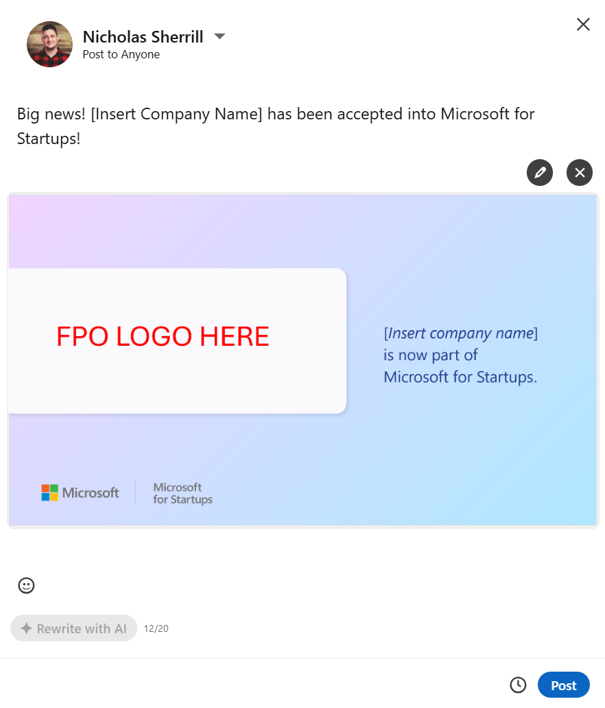 How to announce your startup has joined Microsoft for Startups ...