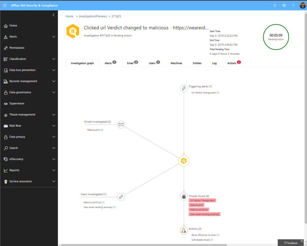 Automated Incident Response in Office 365 Advanced Threat Protection ...